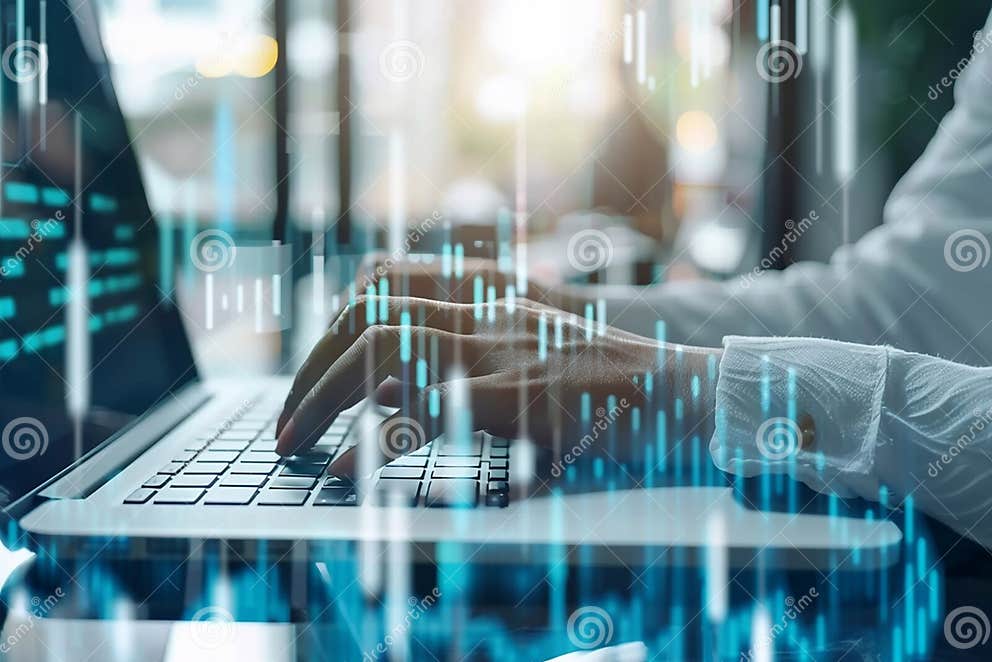 Digital Technology for Business, Creative Visual of Marketing Data ...