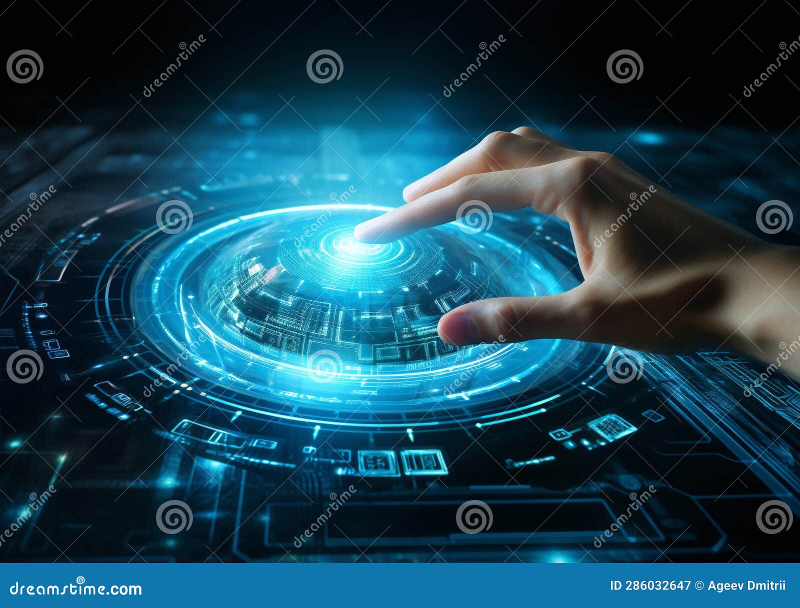 Digital Technology Business Stock Illustration - Illustration of ...
