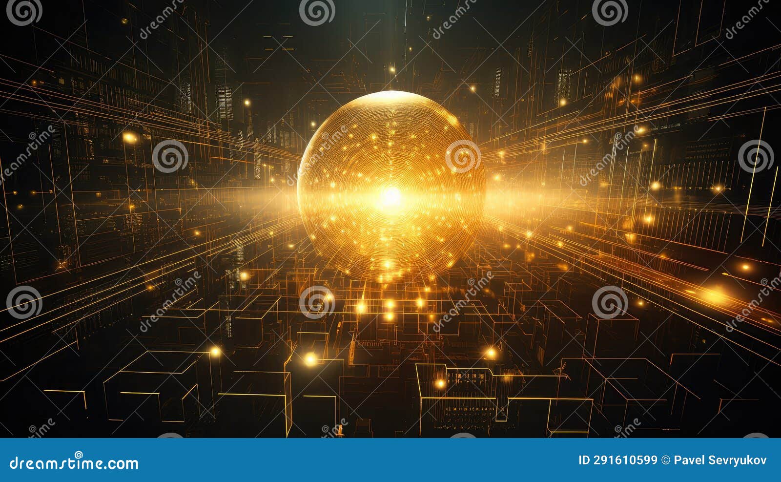 Digital Technology Circuit Lines Stock Illustration - Illustration of ...