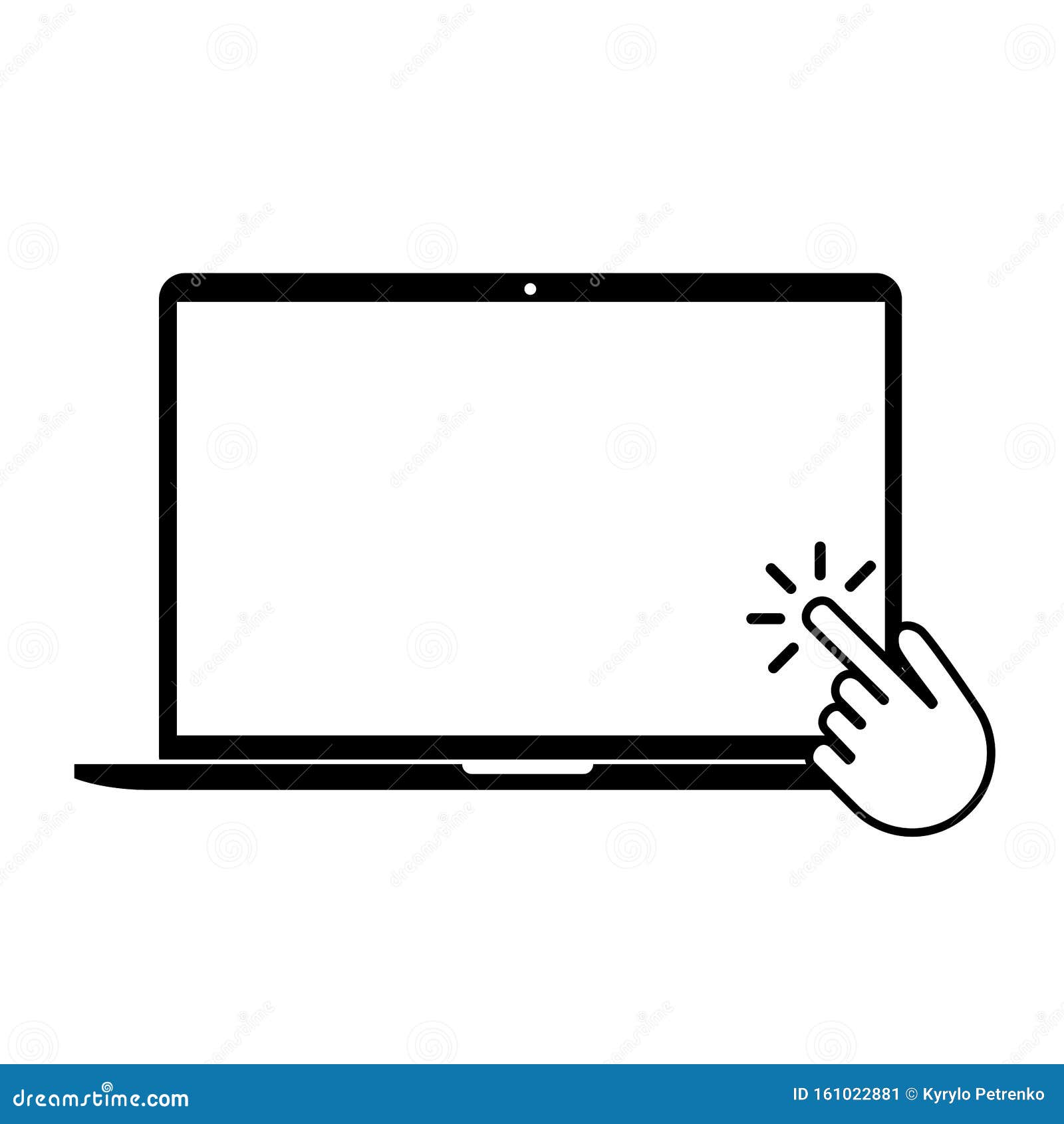 Digital Technology Concept Computer Mouse Click Vector Stock Vector ...