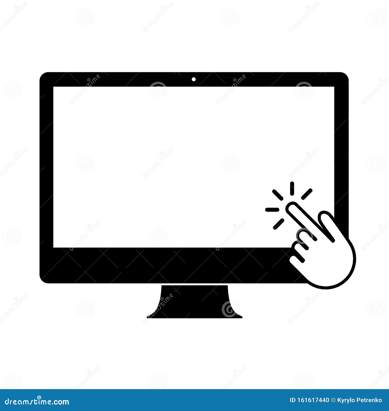 Digital Technology Concept Computer Mouse Click Vector Stock Vector ...