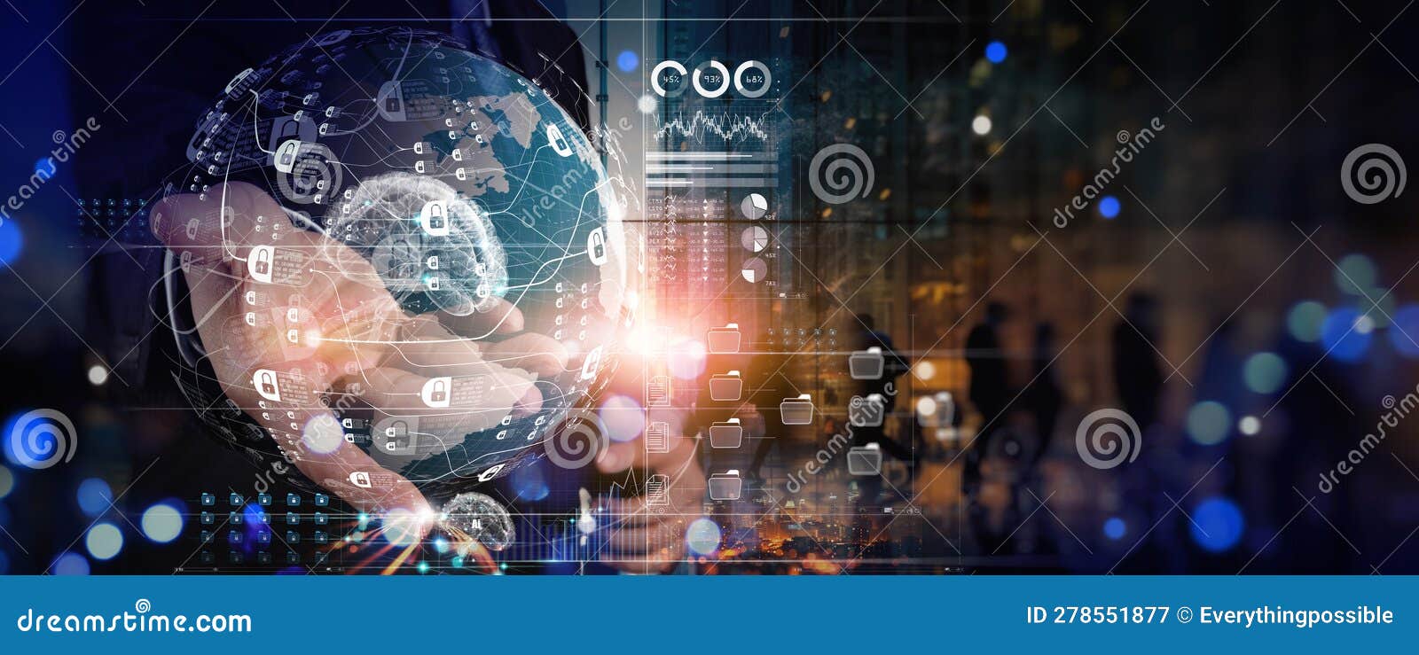 Digital Technology Concept. Computer Science Engineer Programming on ...