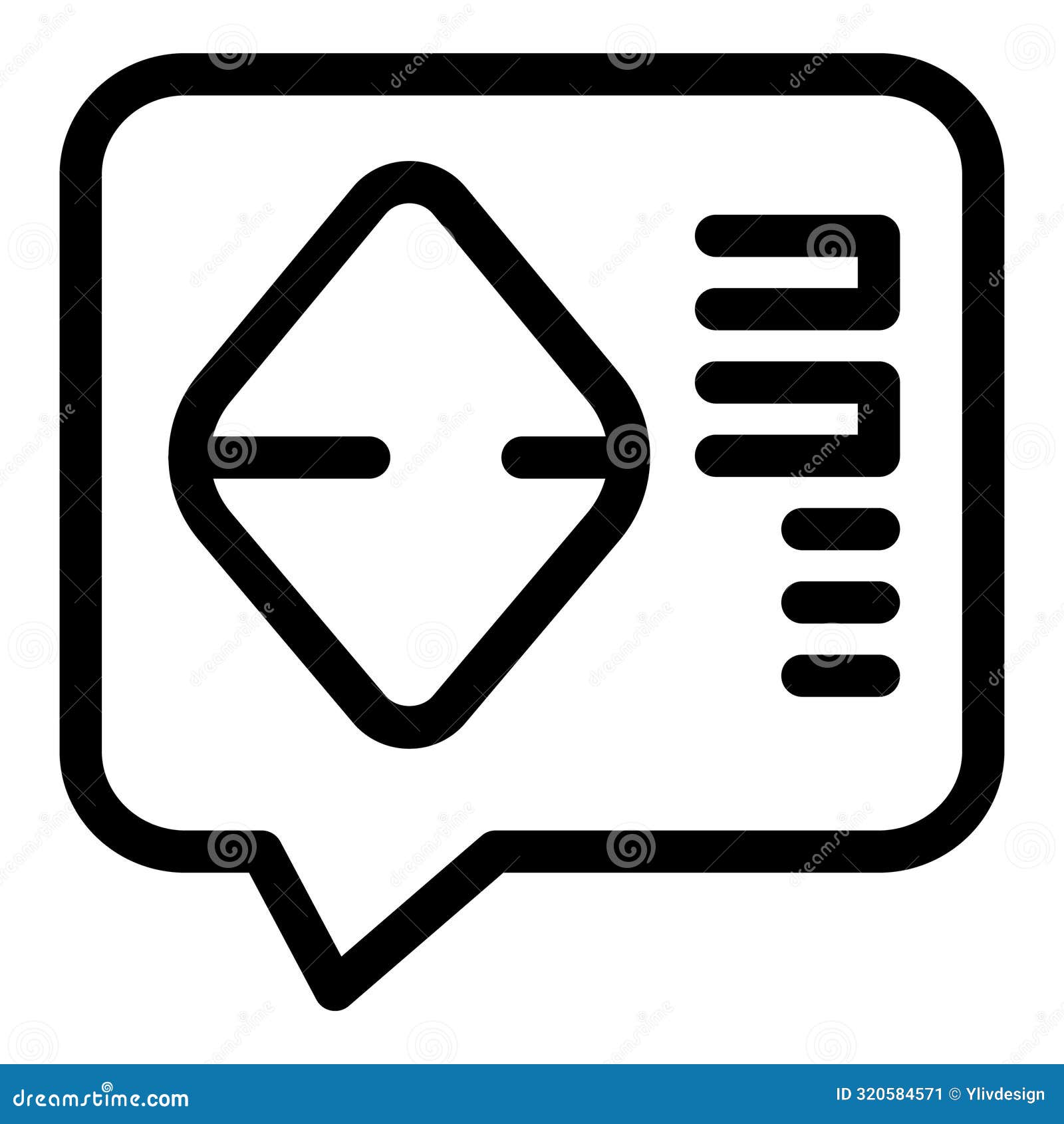 Digital Technology Concept Icon with Diamond Shape Stock Vector ...
