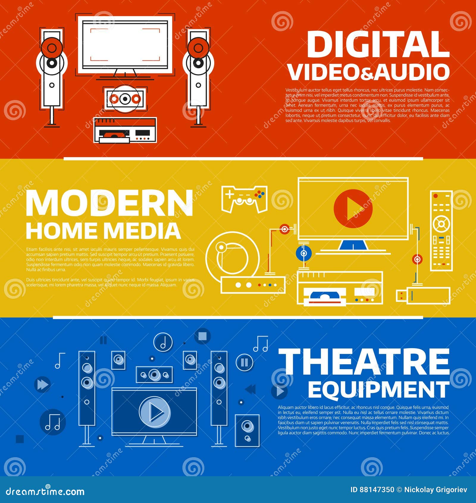 Digital technology concept stock vector. Illustration of devices - 88147350