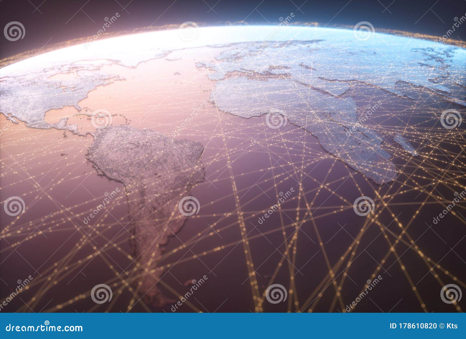 Digital Technology Connectivity World Wide Web Stock Illustration ...