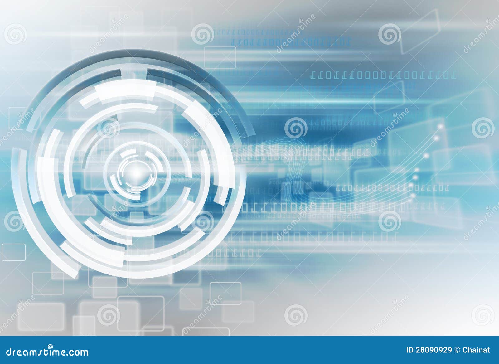 Digital Technology Design stock illustration. Illustration of blue ...