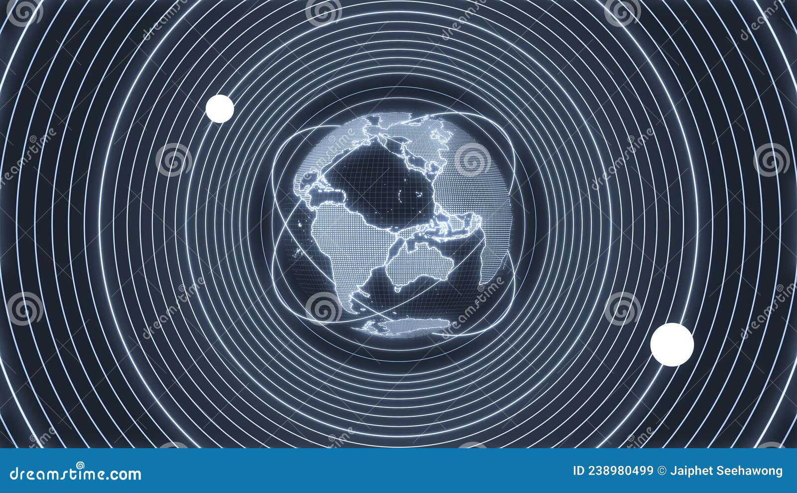 Red Orbit Line Planet Logo Concept Design. Symbol Graphic Template ...