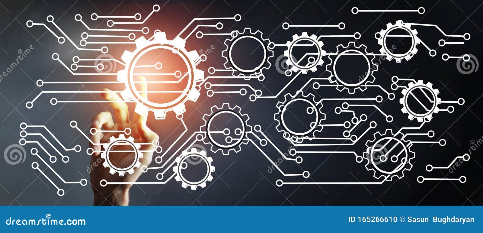 Digital Technology and Engineering, Digital Telecoms Stock Photo ...