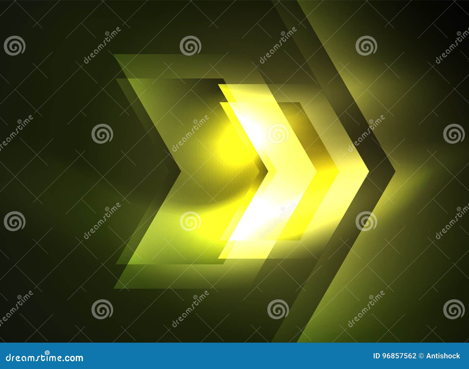 Digital Technology Glowing Arrows Stock Vector - Illustration of ...