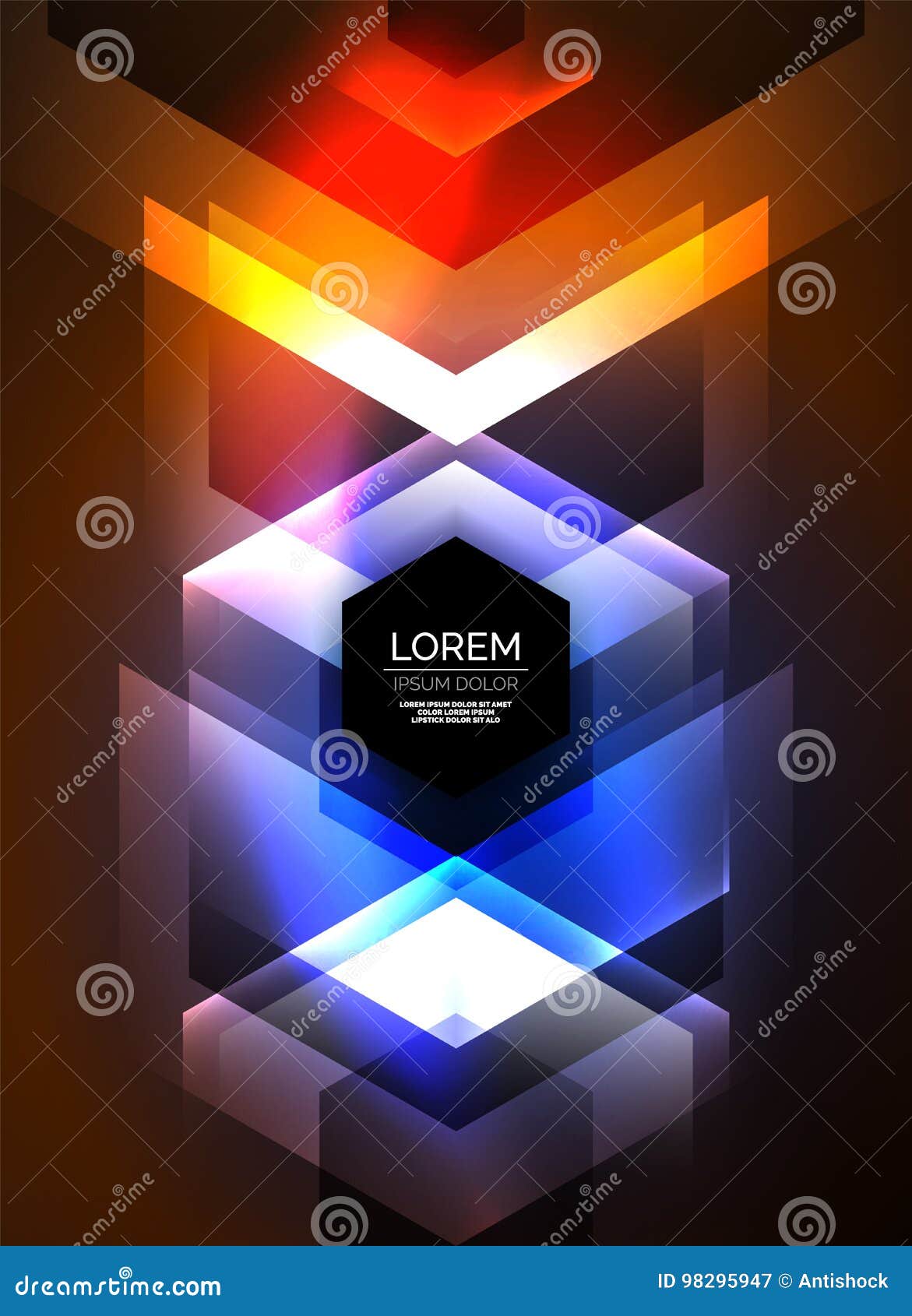 Digital Technology Glowing Arrows Stock Vector - Illustration of light ...