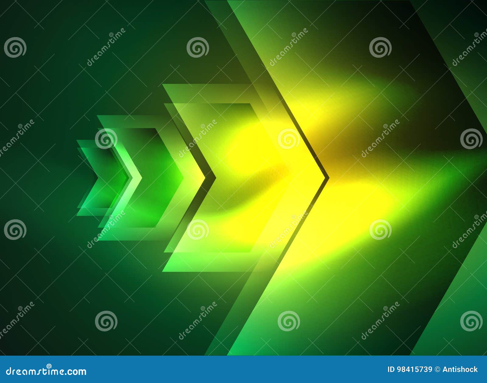 Digital Technology Glowing Arrows Stock Vector - Illustration of modern ...