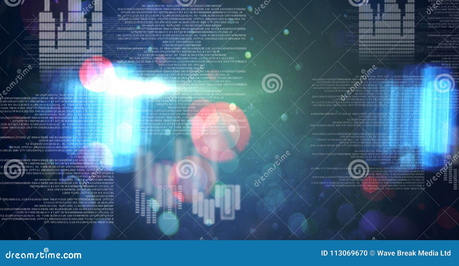 Digital Technology Glowing Interface Stock Illustration - Illustration ...