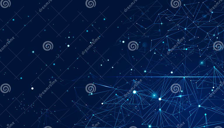 Digital Technology Gradient Blue Background Stock Illustration - Illustration of business, light ...