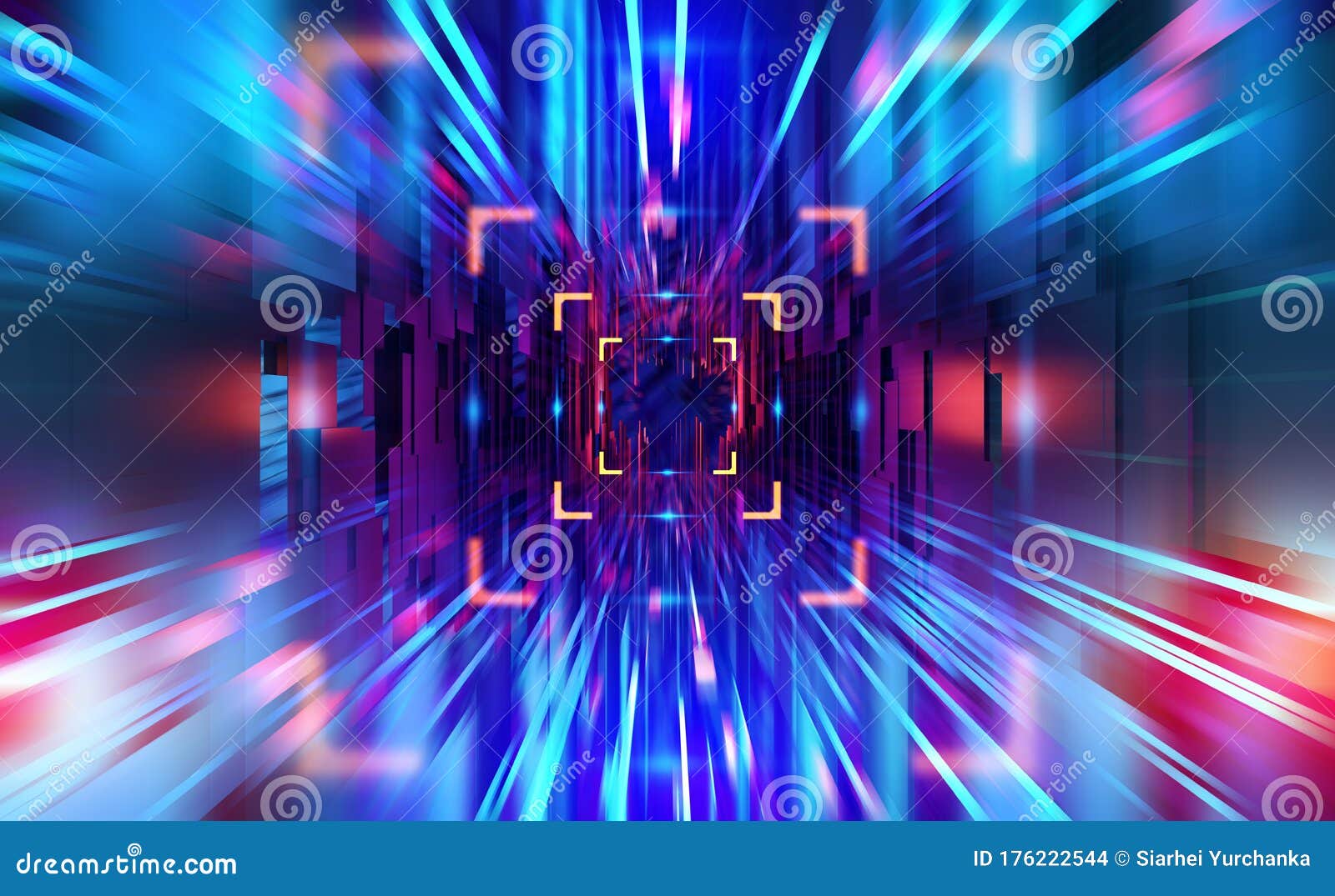 Digital Technology. High Speed Data Transfer Stock Illustration ...