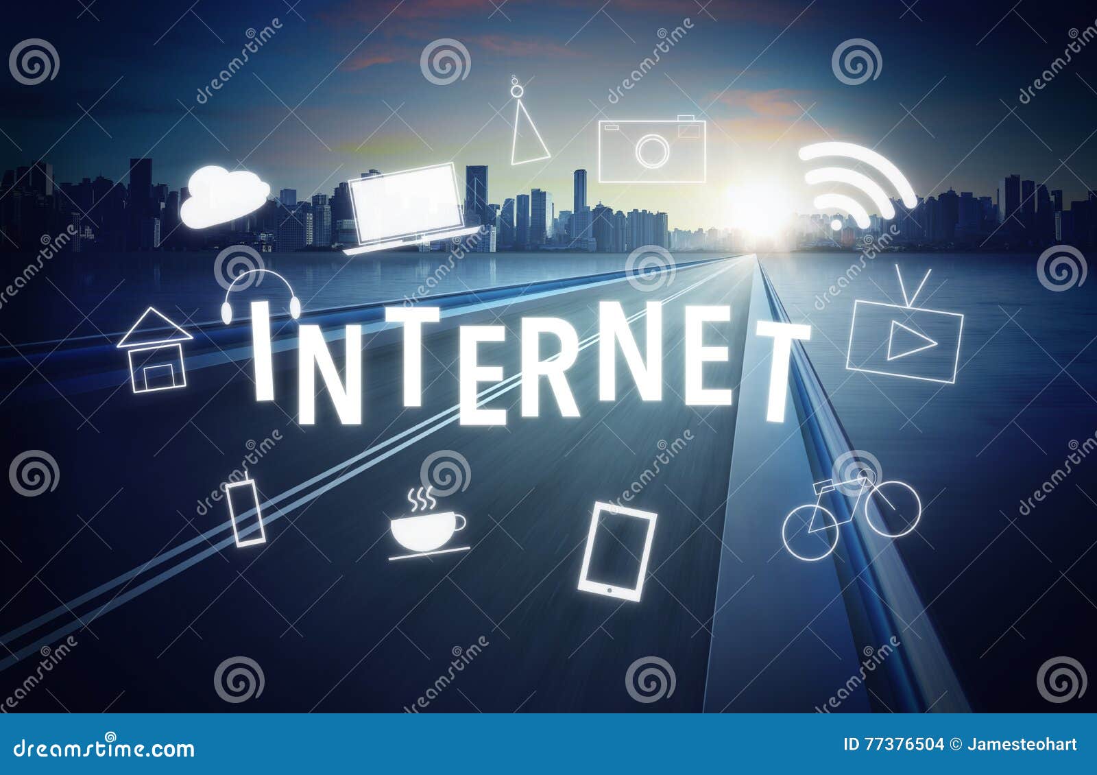Digital Technology Icons Graphic Concept Stock Photo - Image of mesh ...