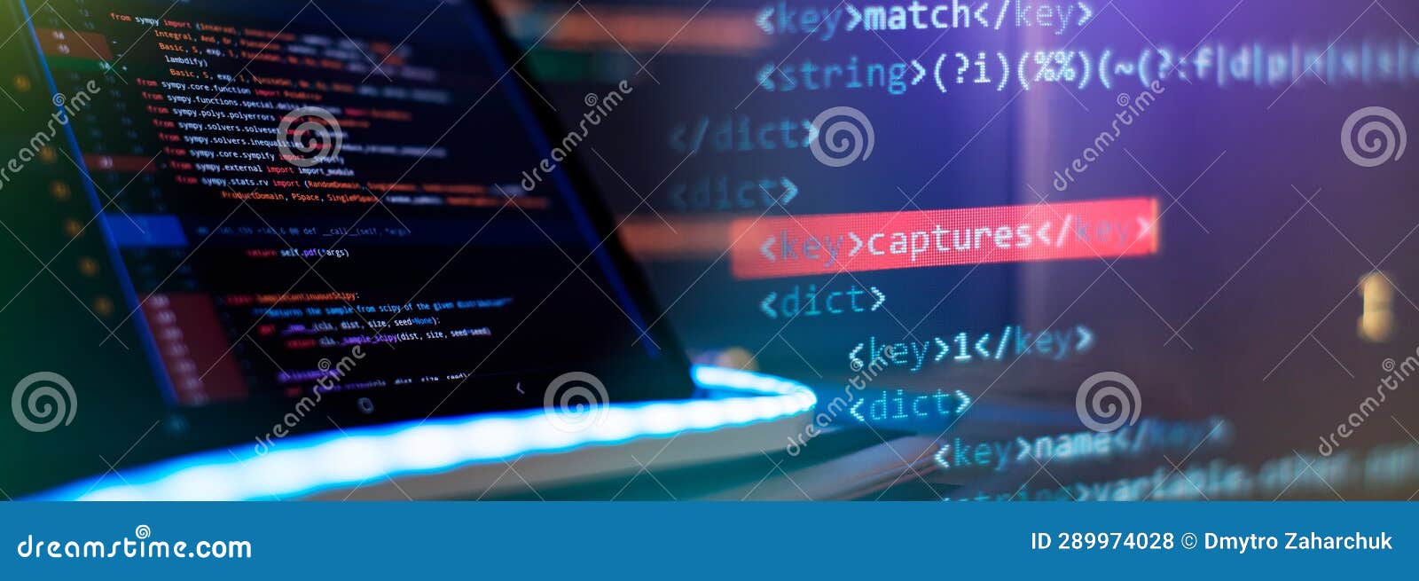 Digital Technology Industry Concept Development of Programming and Coding Technologies. Stock ...