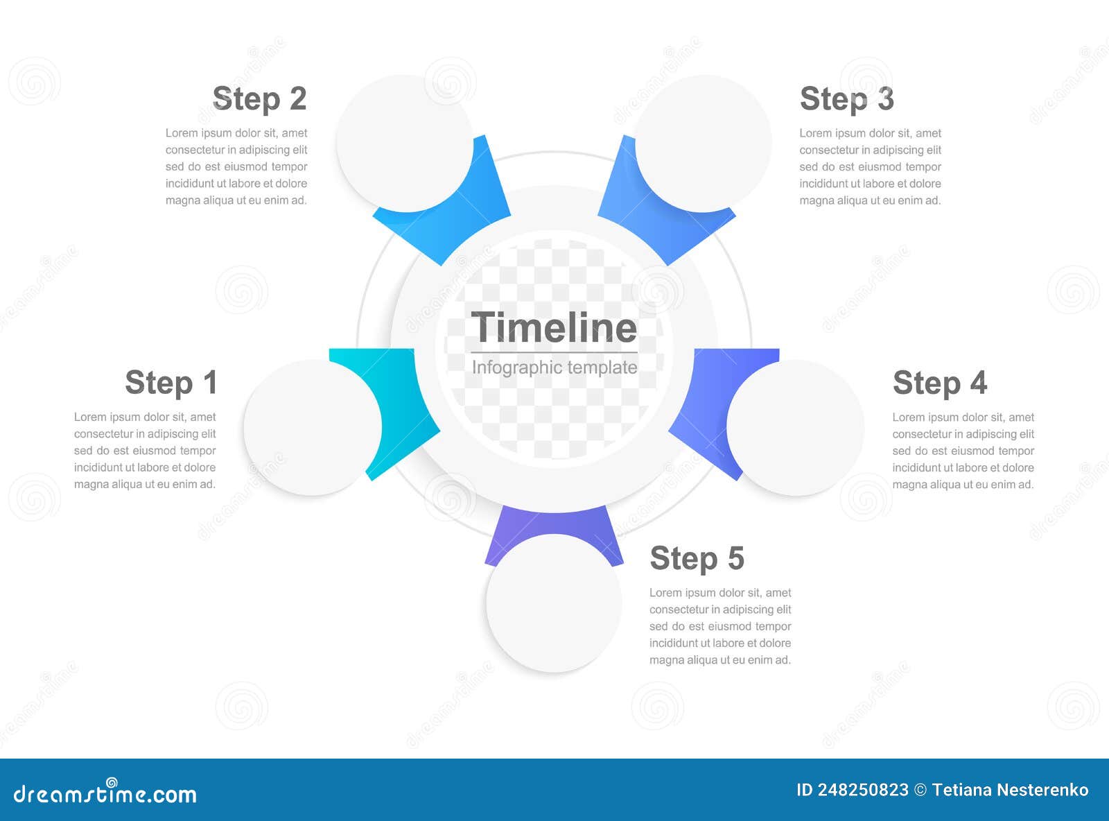 Digital Technology Infographic Chart Design Template Stock Vector ...