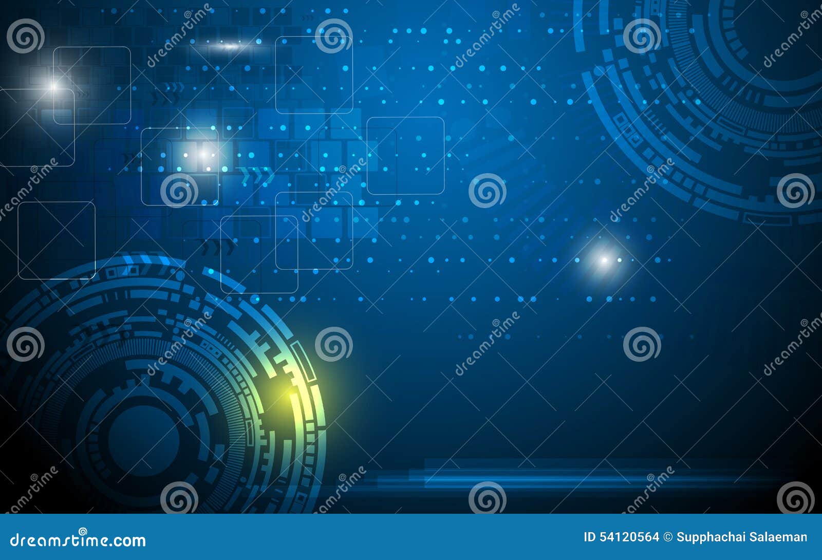 Digital Technology Innovation Concept Abstract Background Stock Vector ...