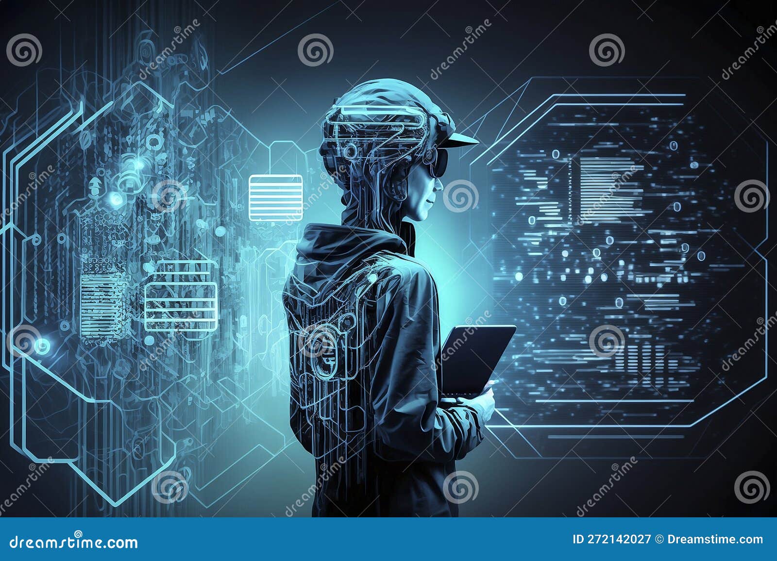 Digital Technology, Internet Network Connection, Big Data, Digital ...