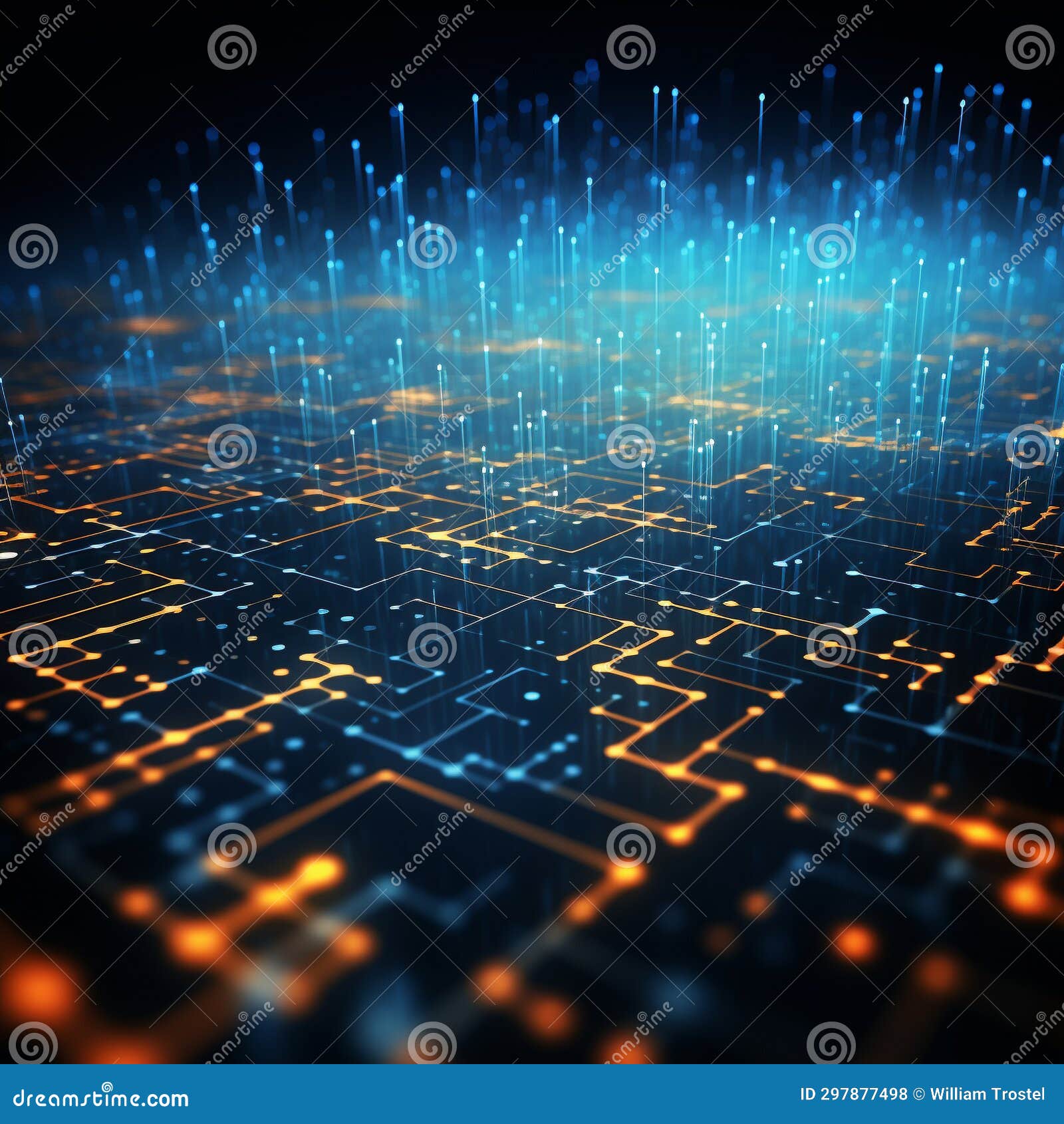 Digital Technology Data Transfer Abstract Graphic. Background Stock ...