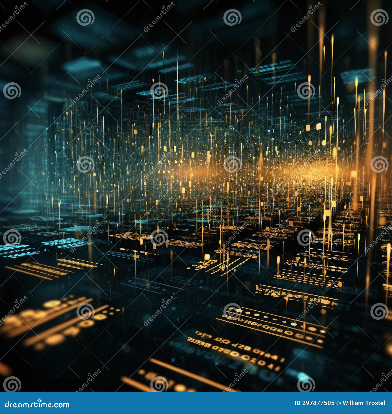 Digital Technology Data Transfer Abstract Graphic. Background Stock ...