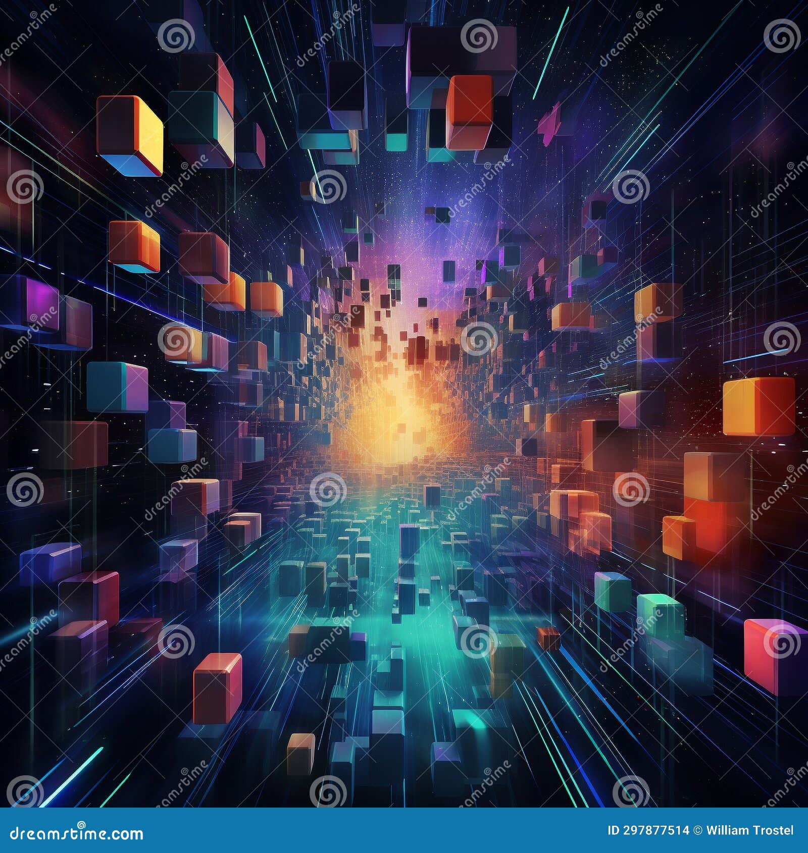 Digital Technology Data Transfer Abstract Graphic. Background Stock ...