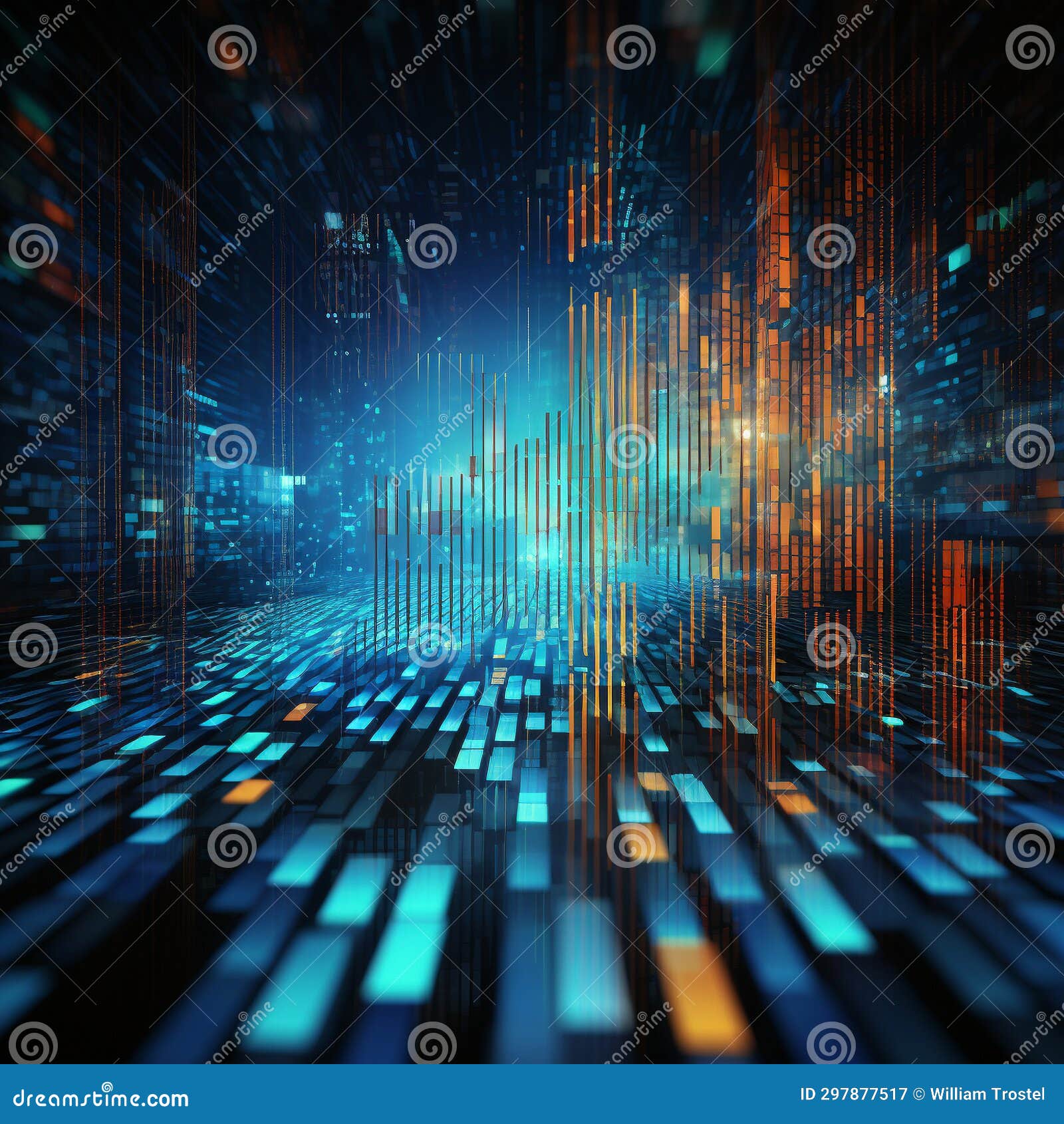 Digital Technology Data Transfer Abstract Graphic. Background Stock ...