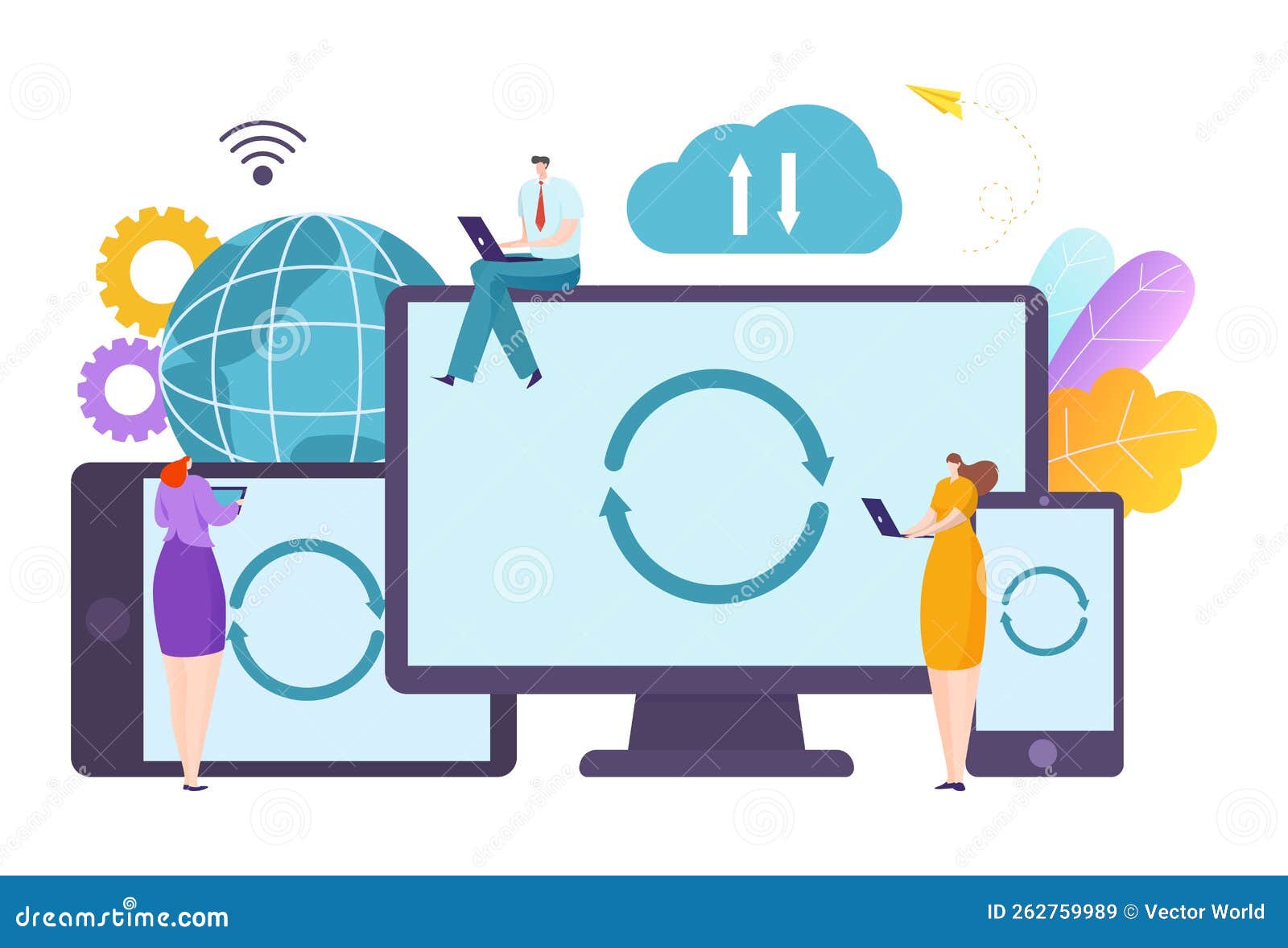 Digital Technology Modern Gadget Wireless Syncing Device
