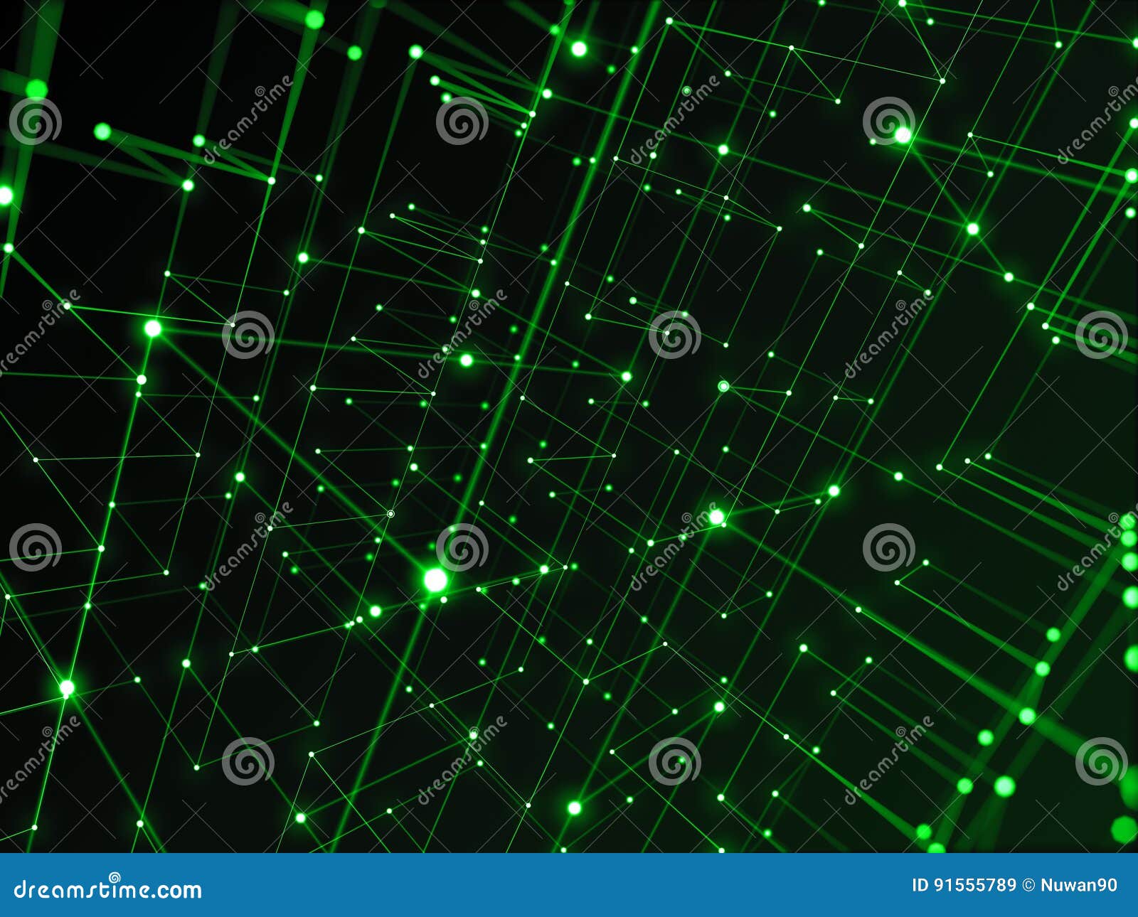 Digital Technology Network Connecting with Line Abstract Background ...