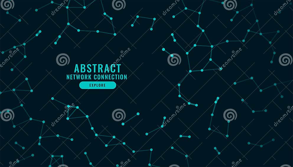 Digital Technology Network Connection Low Poly Background Stock Vector ...