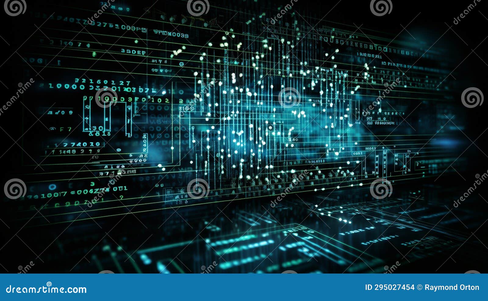 Digital Technology Network Data and Communication Concept Abstract ...