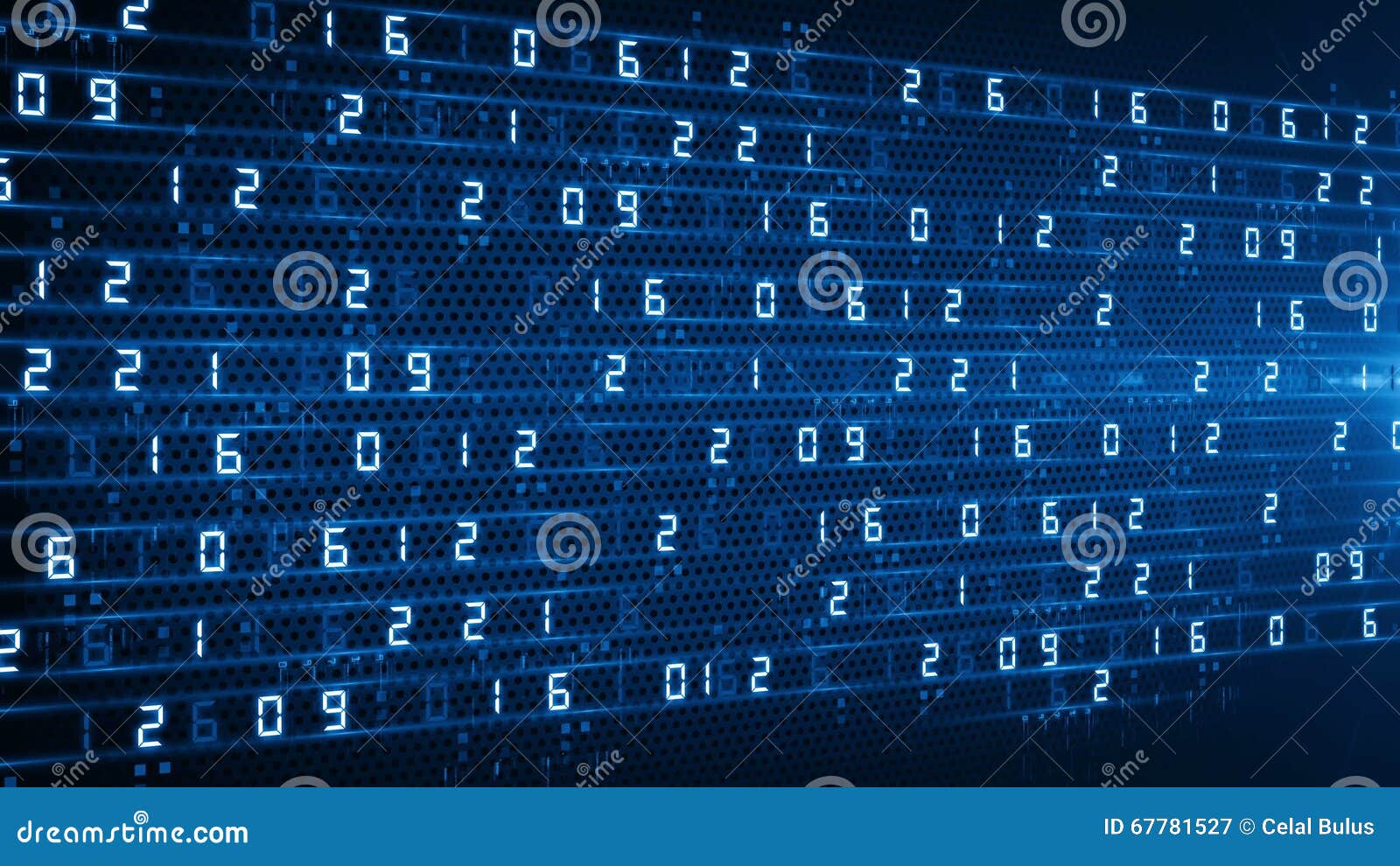 Digital Technology Numbers Counter Backgorund 4K Stock Video - Video of ...