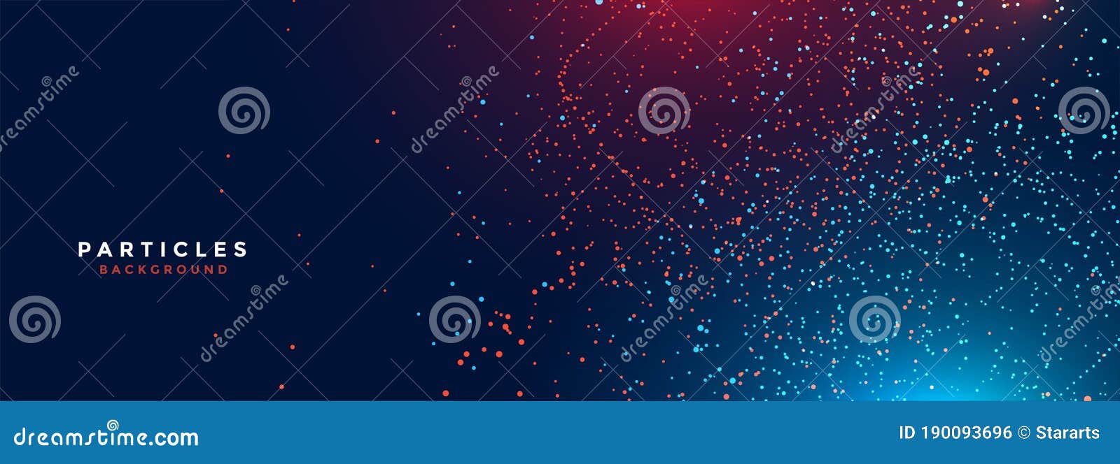 Digital Technology Particle Banner with Light Effect Stock Vector ...