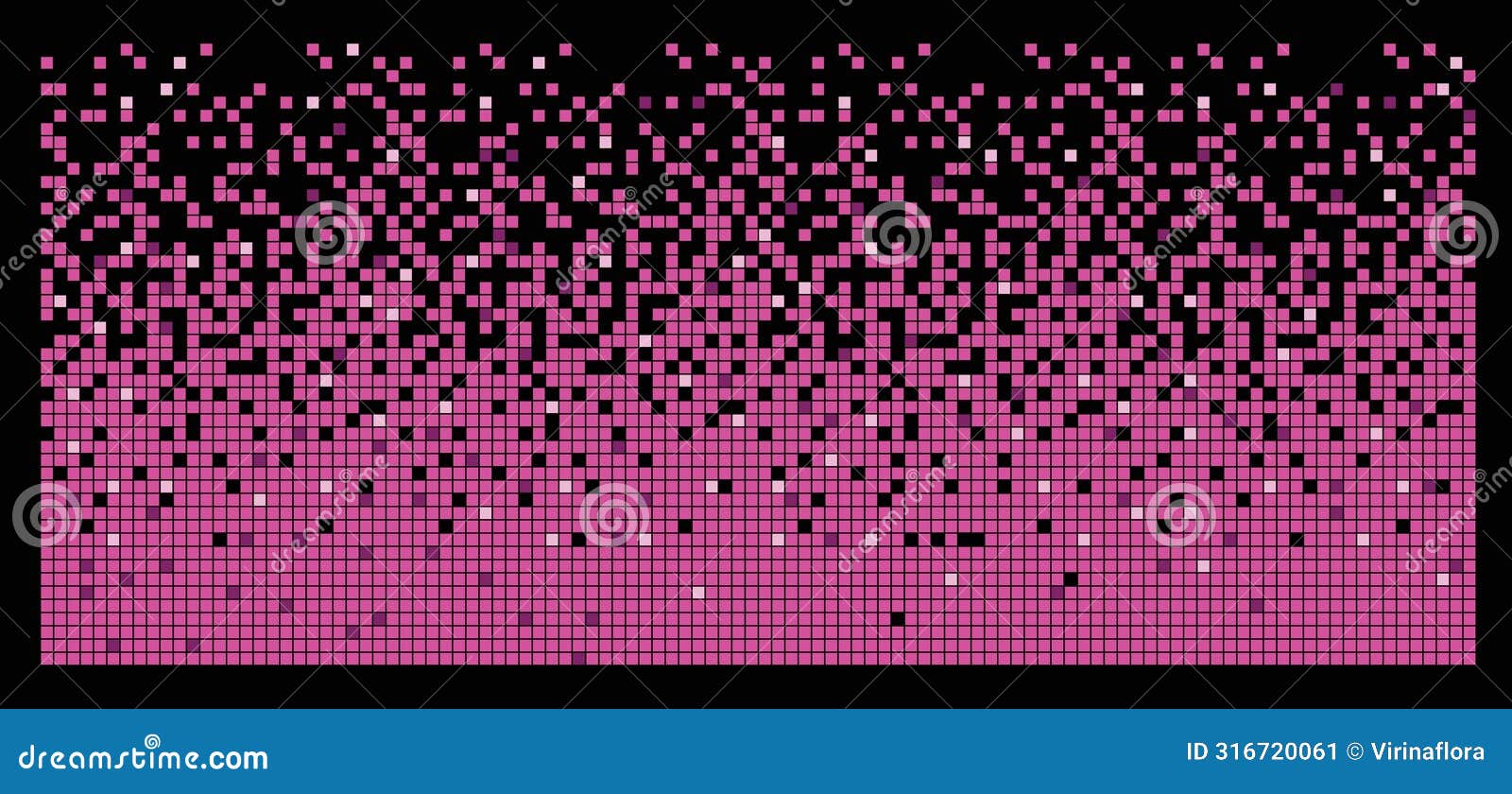 Digital Technology Pixel Retro Background. Digital Data Square ...