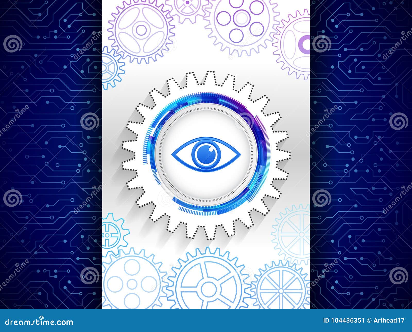 Digital Technology Protection Concept. Stock Vector - Illustration of ...