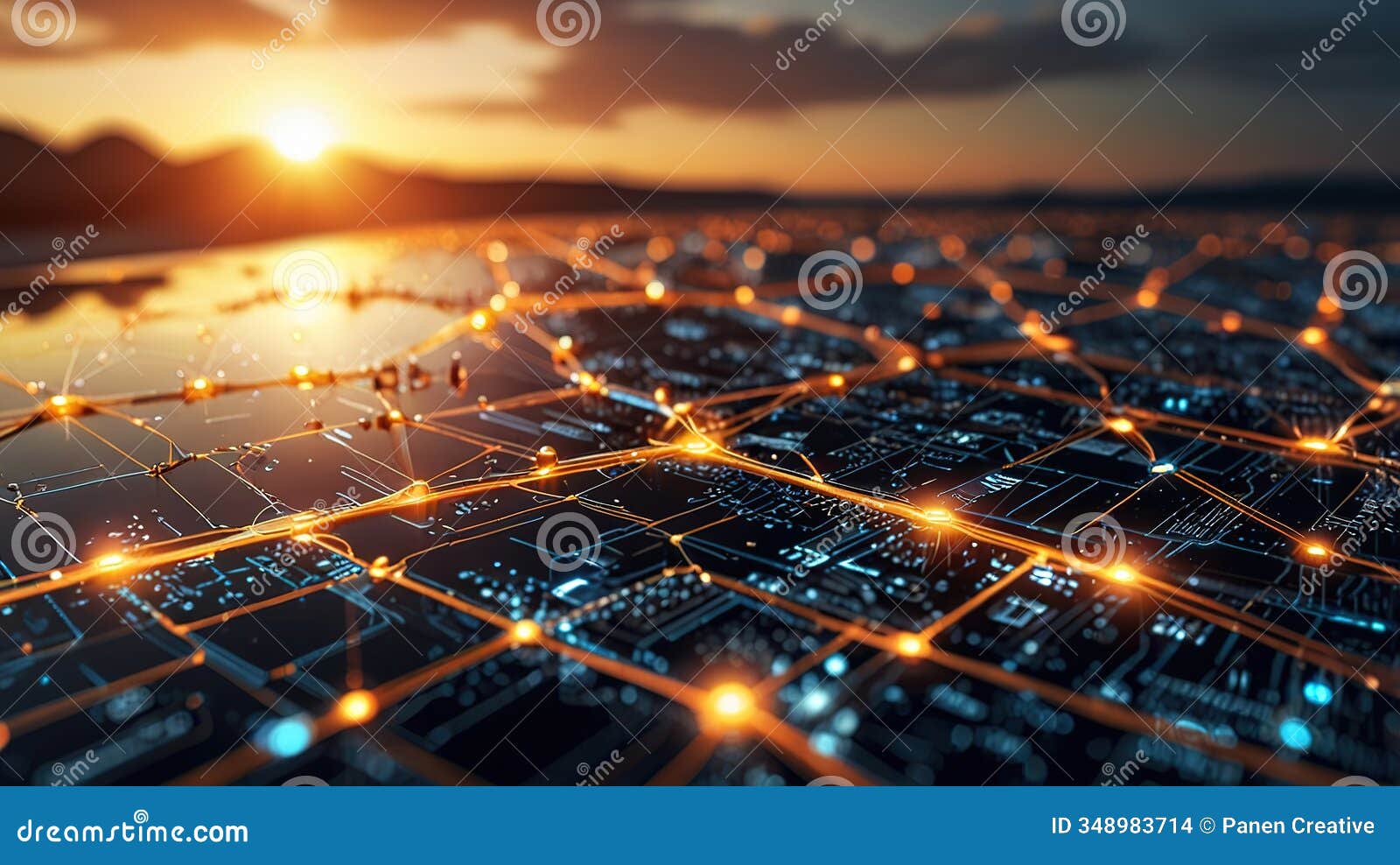 Digital Technology and Science Background Stock Illustration ...