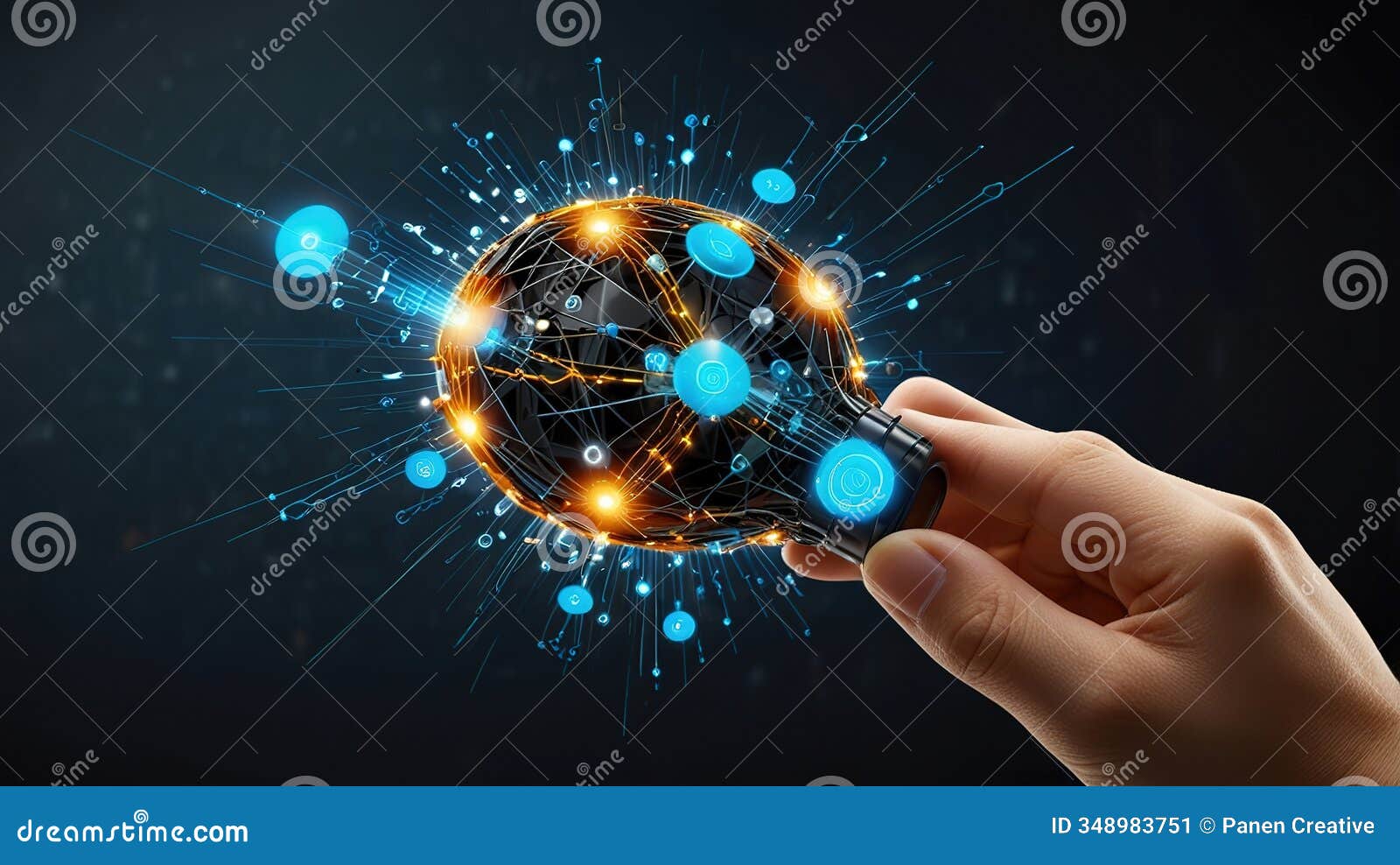 Digital Technology and Science Background Stock Illustration ...