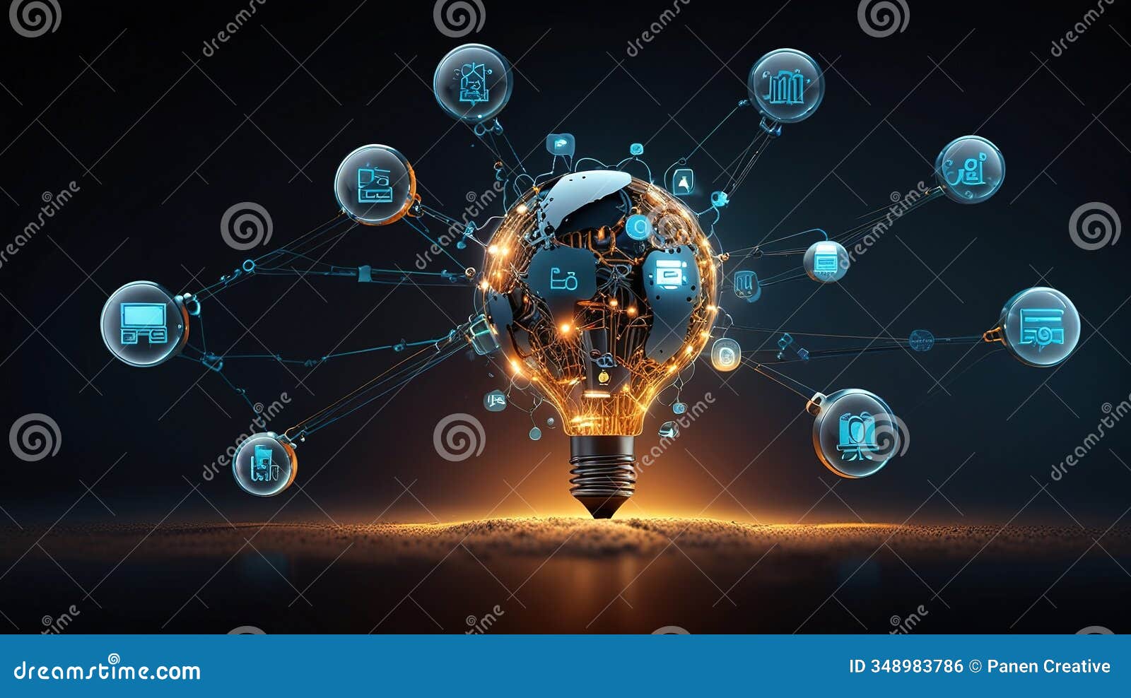 Digital Technology and Science Background Stock Illustration ...