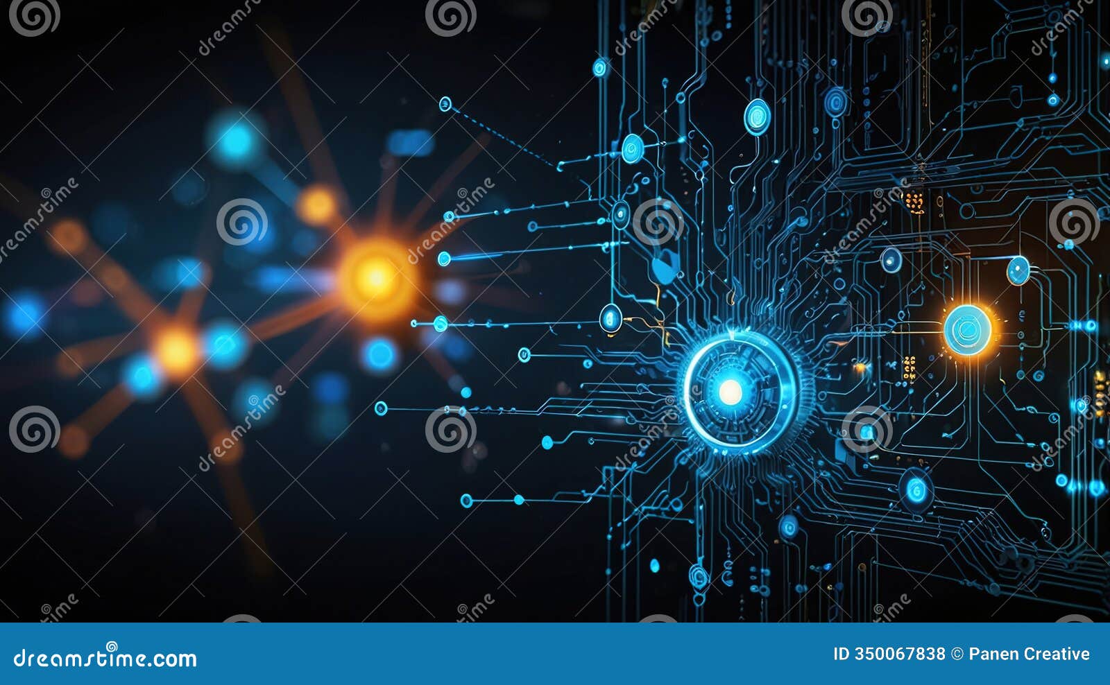 Digital Technology and Science Background Stock Illustration ...