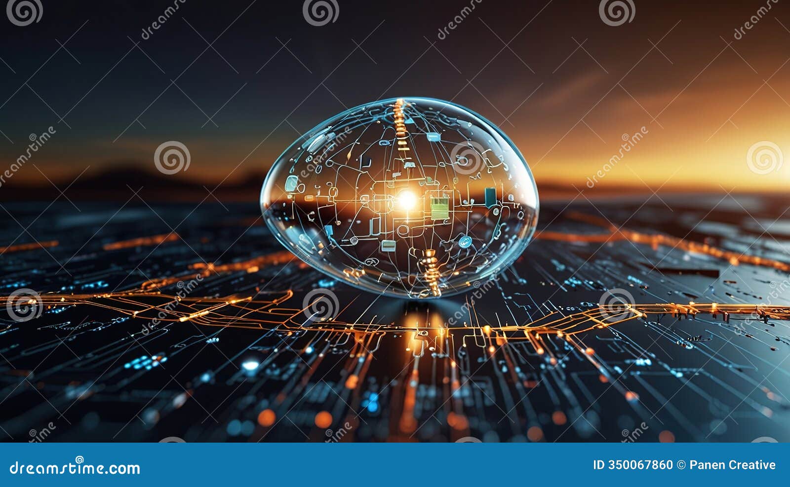 Digital Technology and Science Background Stock Illustration ...