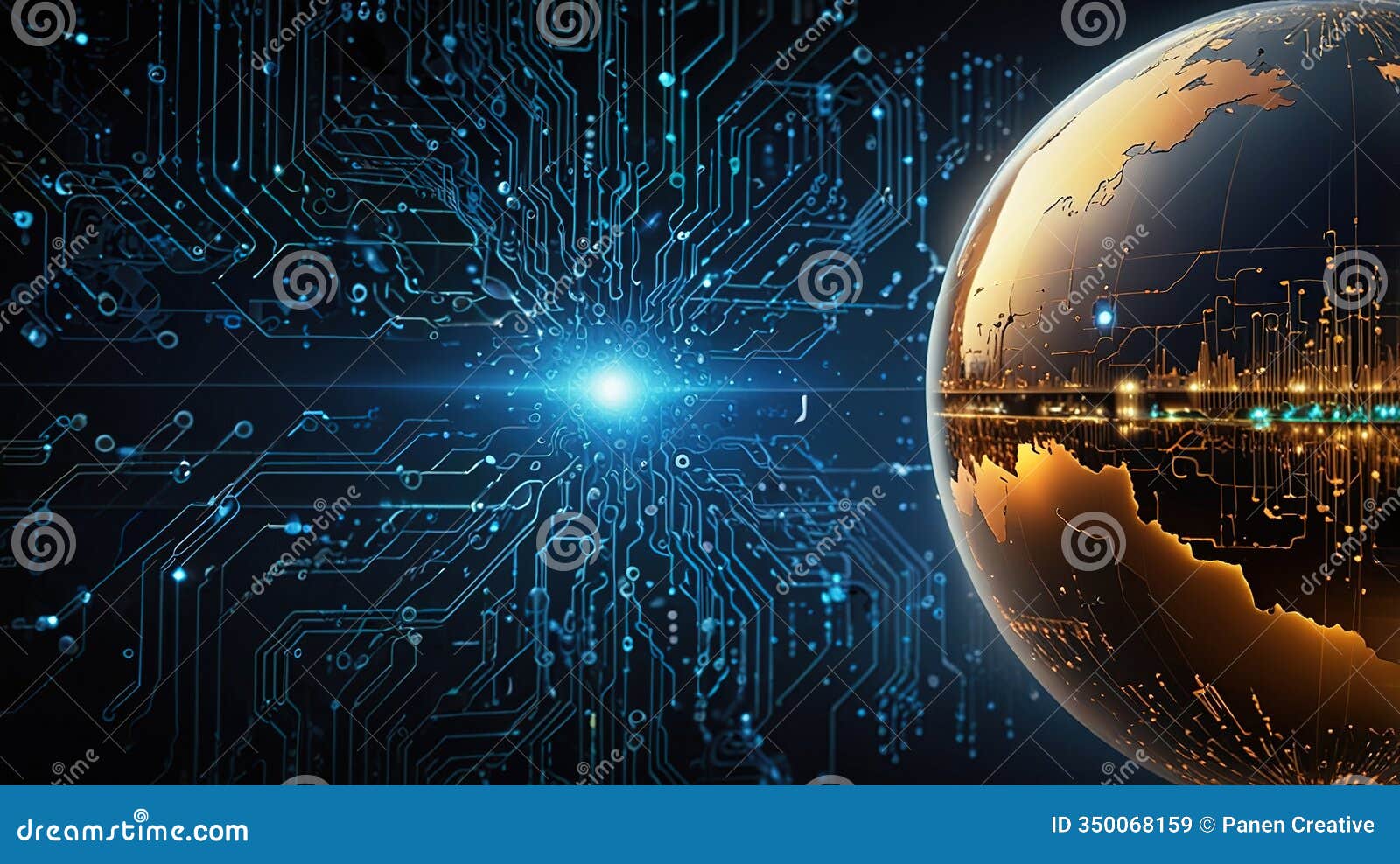 Digital Technology and Science Background Stock Illustration ...