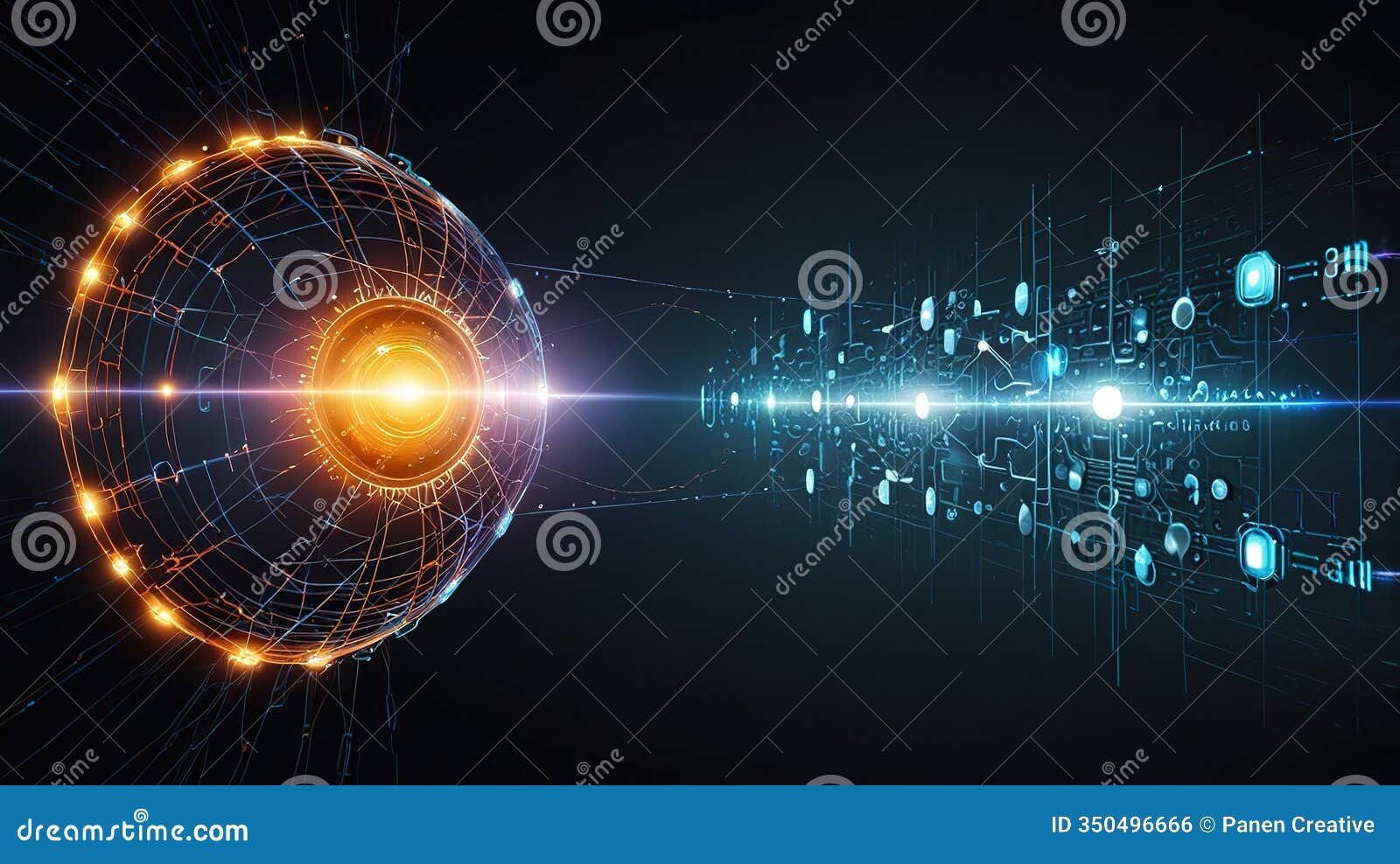 Digital Technology and Science Background Stock Illustration ...