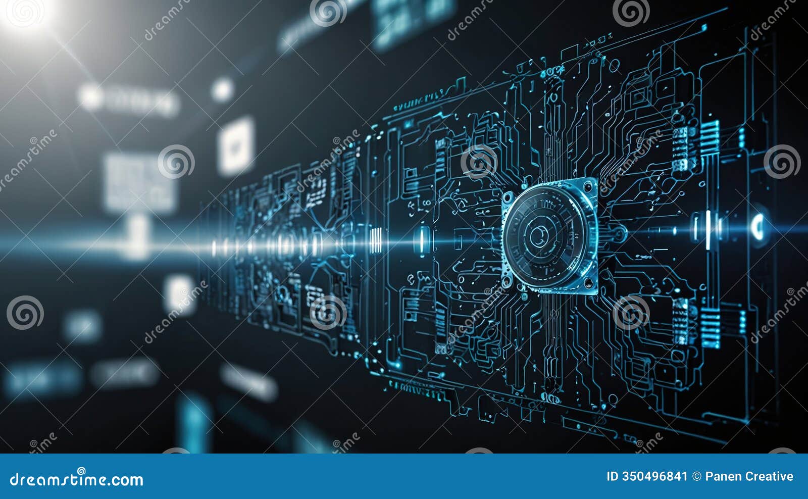 Digital Technology and Science Background Stock Illustration ...