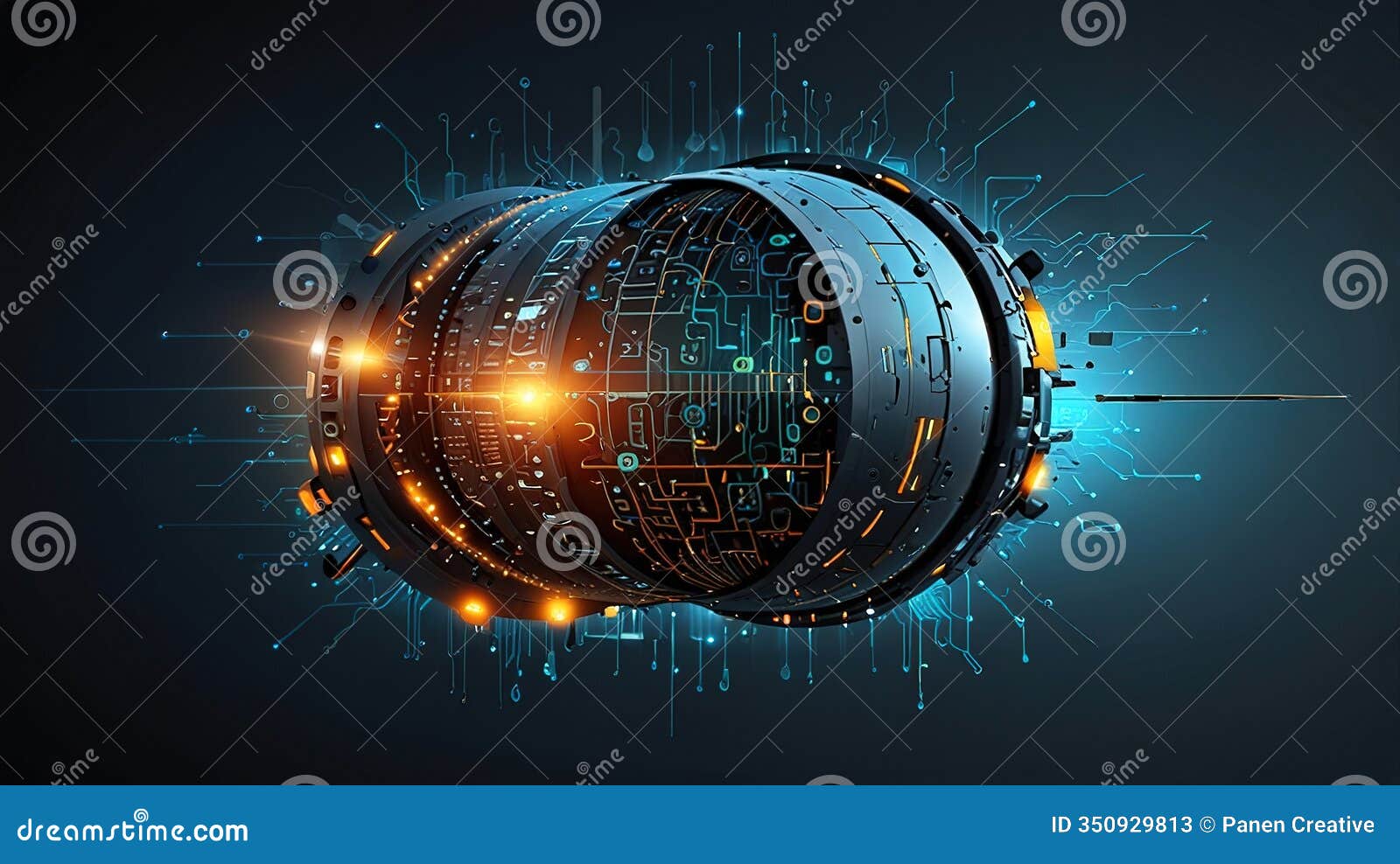 Digital Technology and Science Background Stock Illustration ...