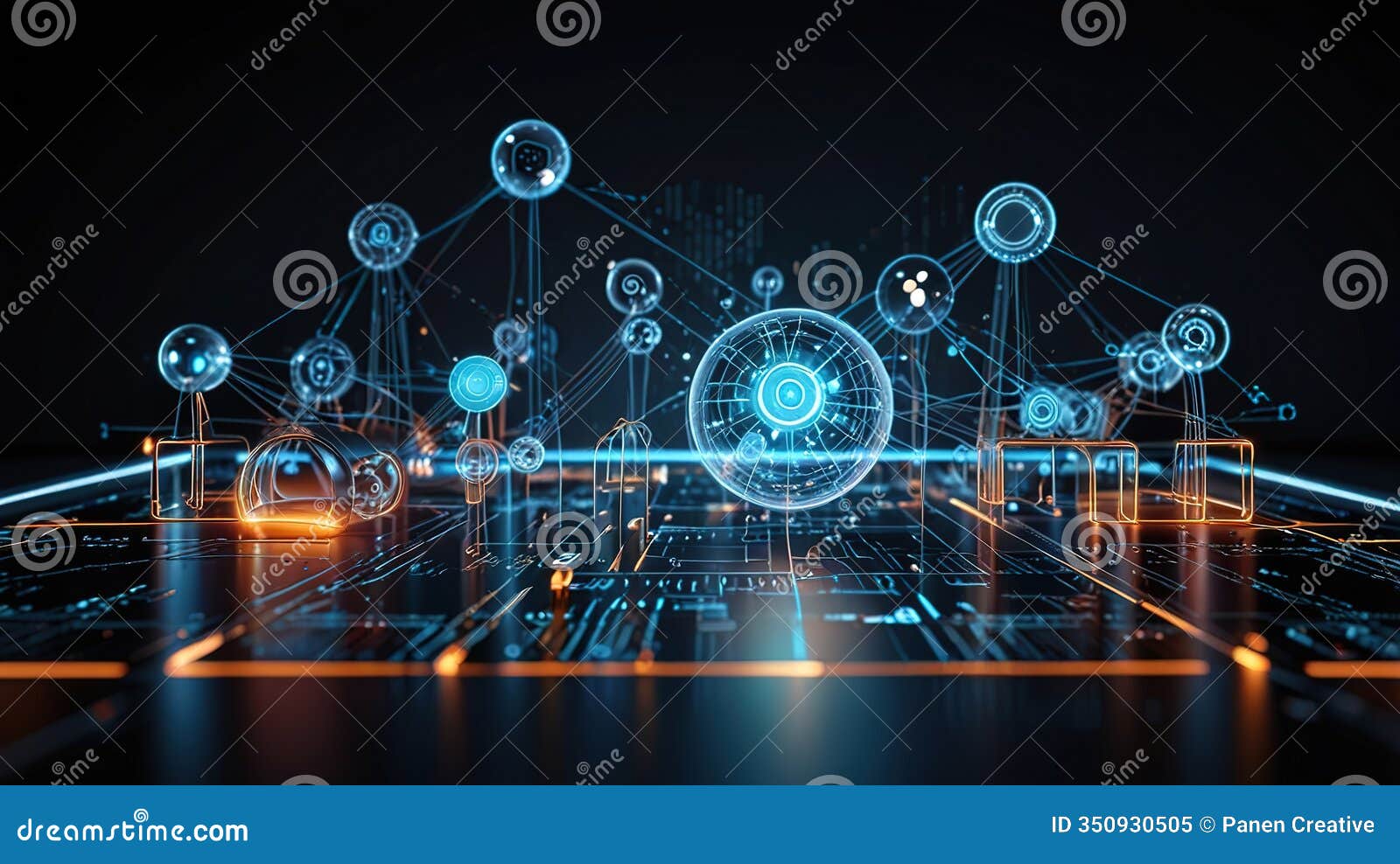 Digital Technology and Science Background Stock Illustration ...