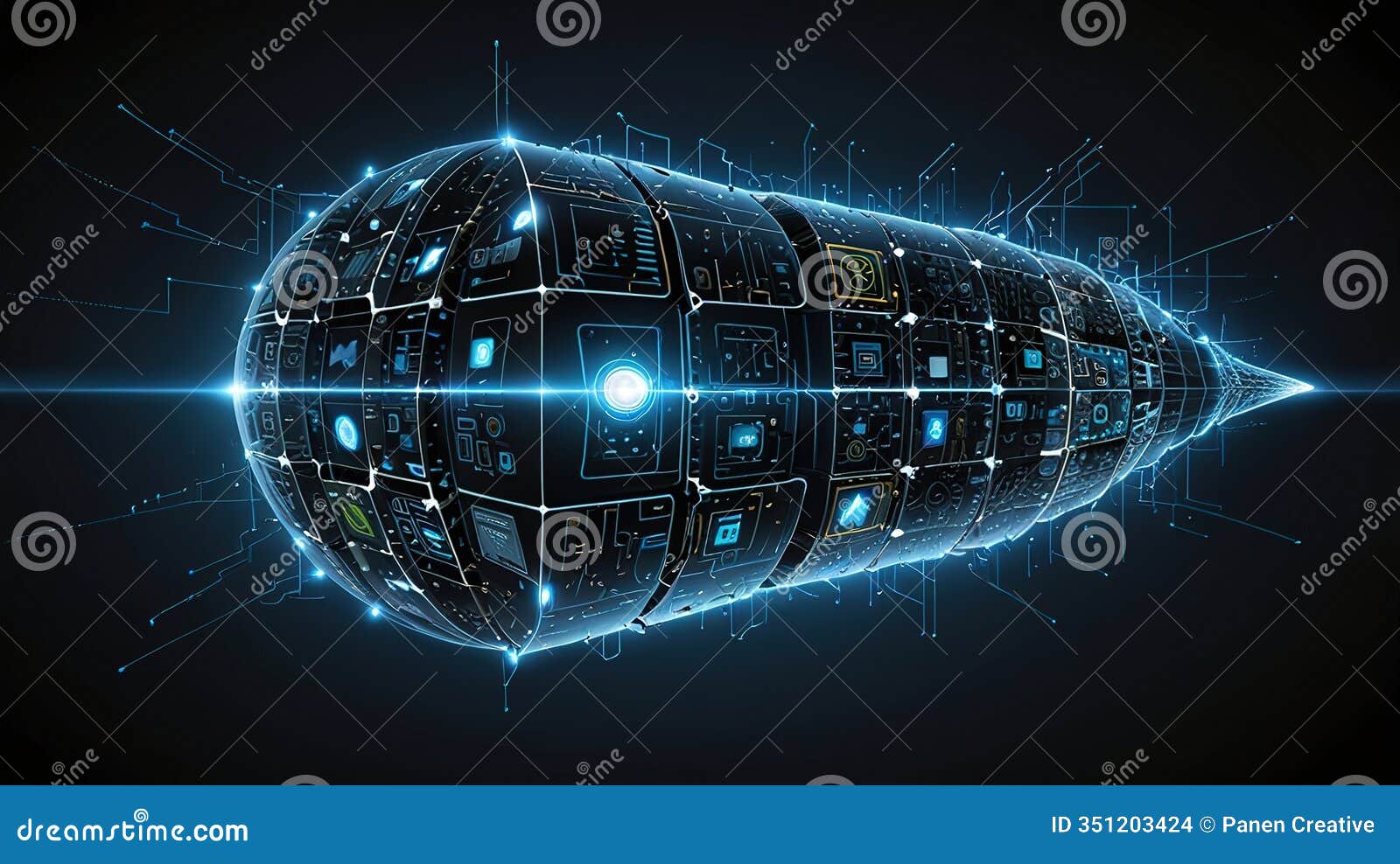 Digital Technology and Science Background Stock Illustration ...