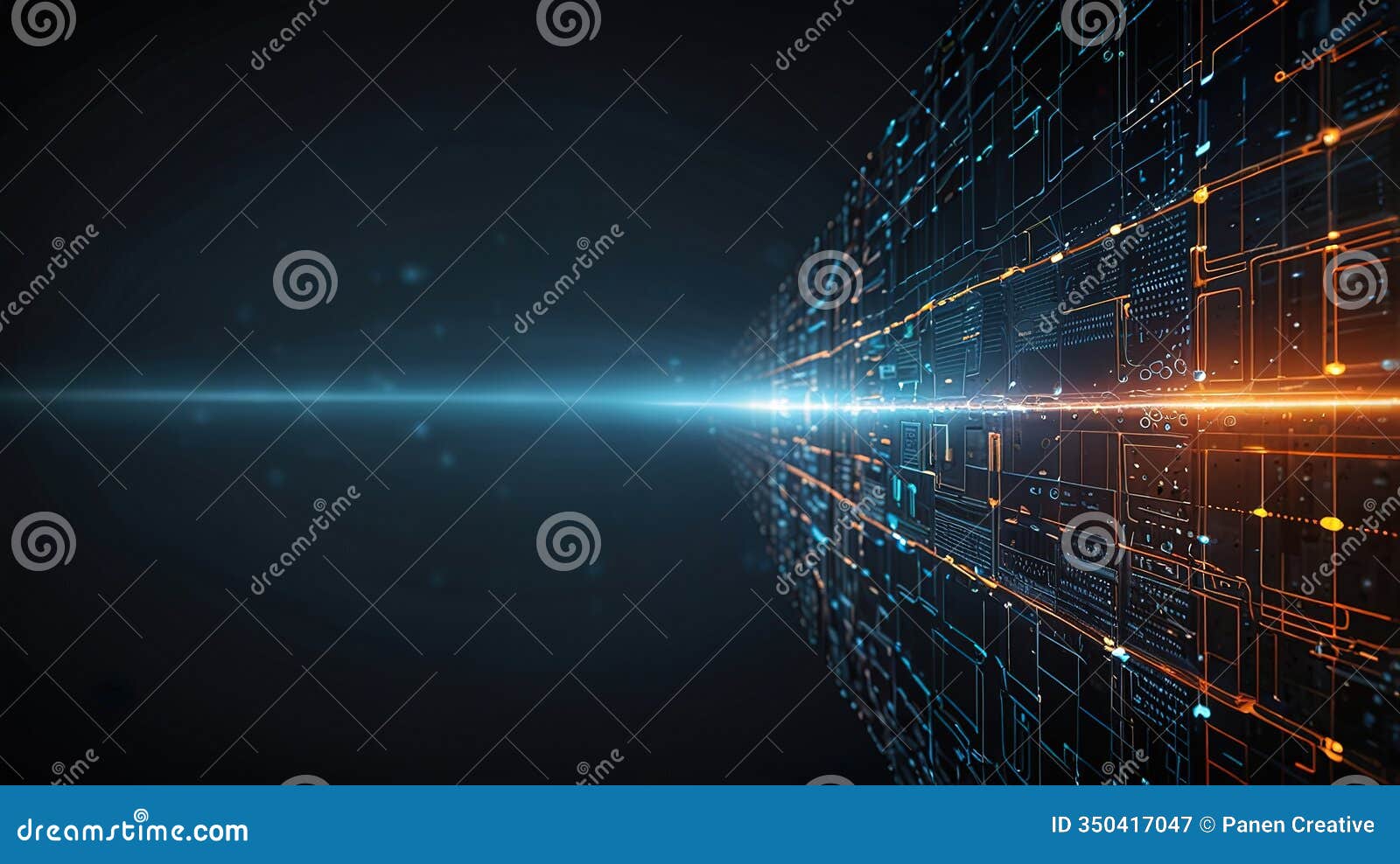 Digital Technology and Science Background Stock Illustration ...
