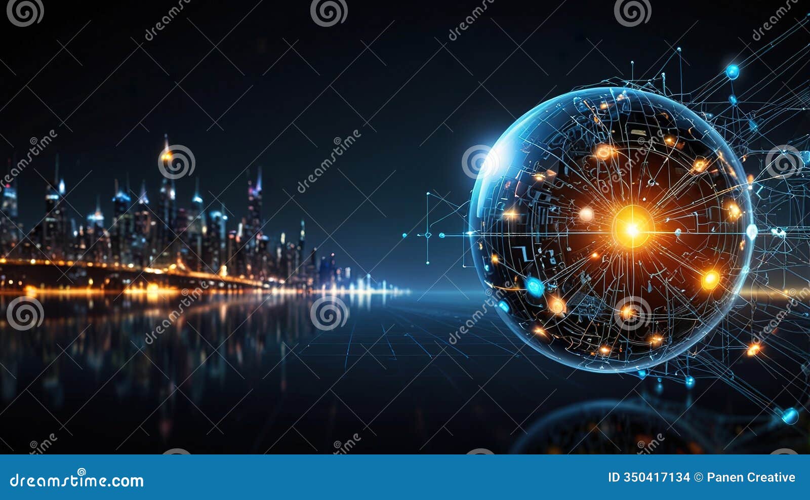 Digital Technology and Science Background Stock Illustration ...
