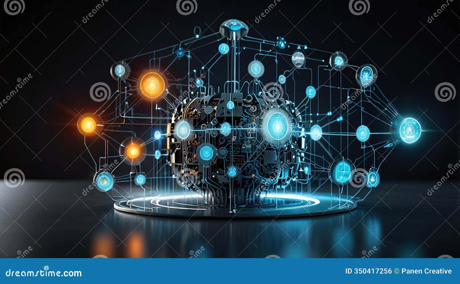 Digital Technology and Science Background Stock Illustration ...
