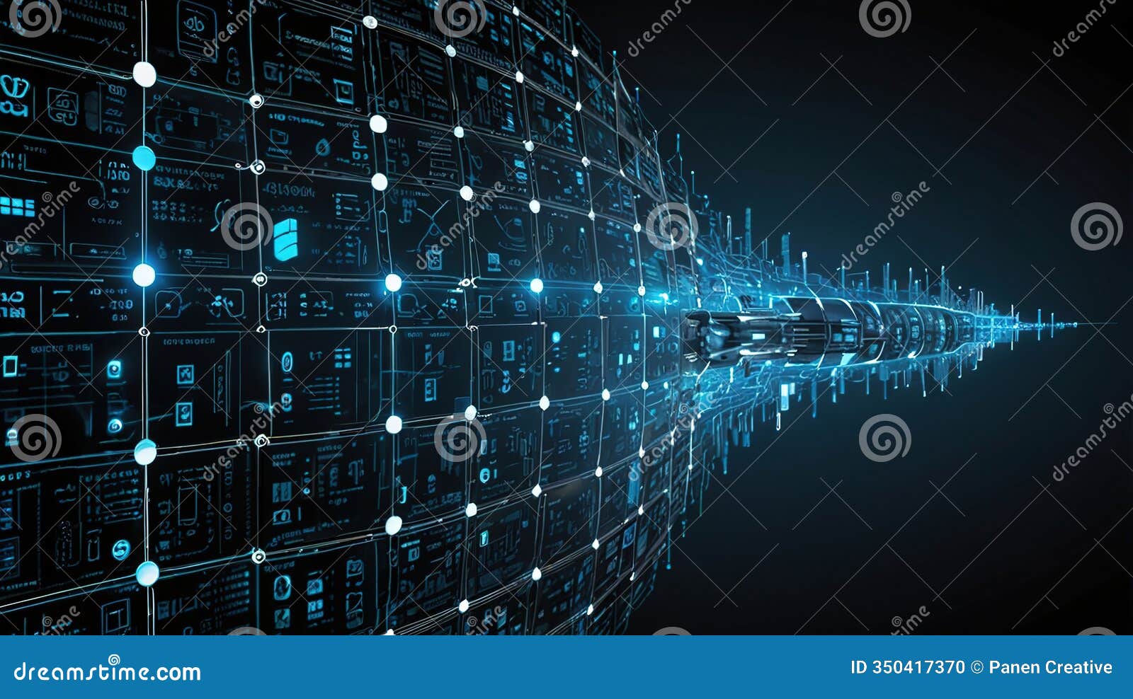 Digital Technology and Science Background Stock Illustration ...